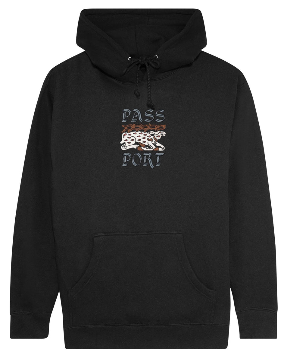 Passport Antler Hoodie Black The Good Room