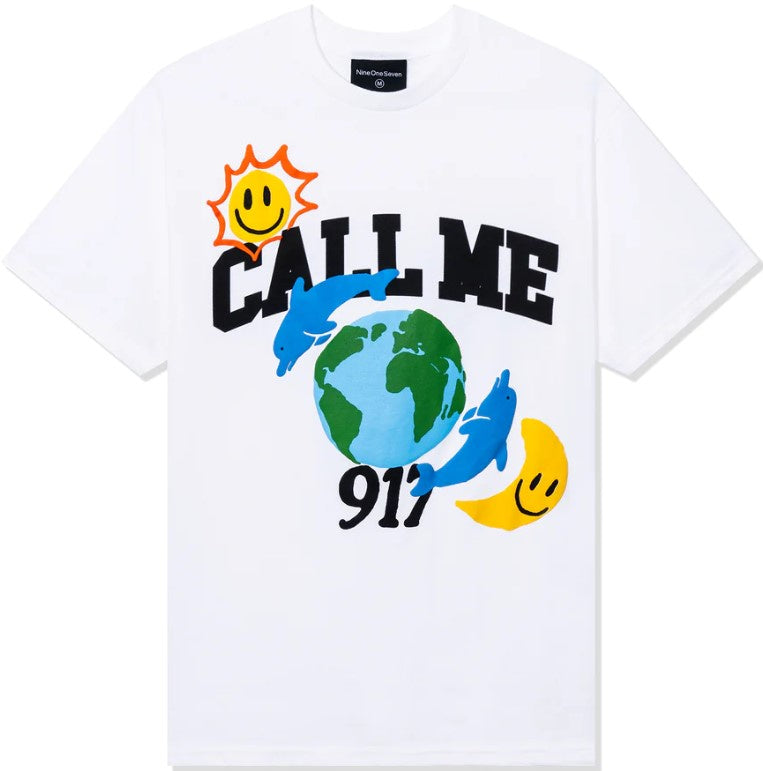 Call Me 917 World Tee / White – The Good Room
